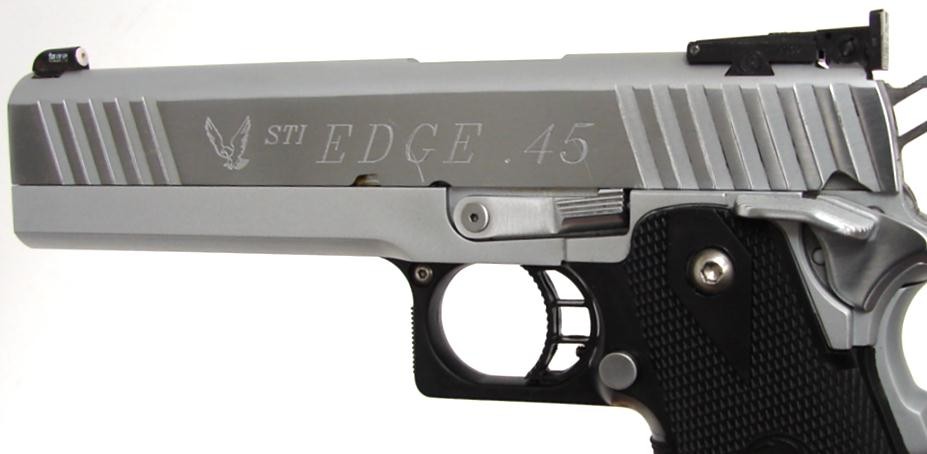 STI International Edge .45 ACP caliber pistol. Custom grade target ...