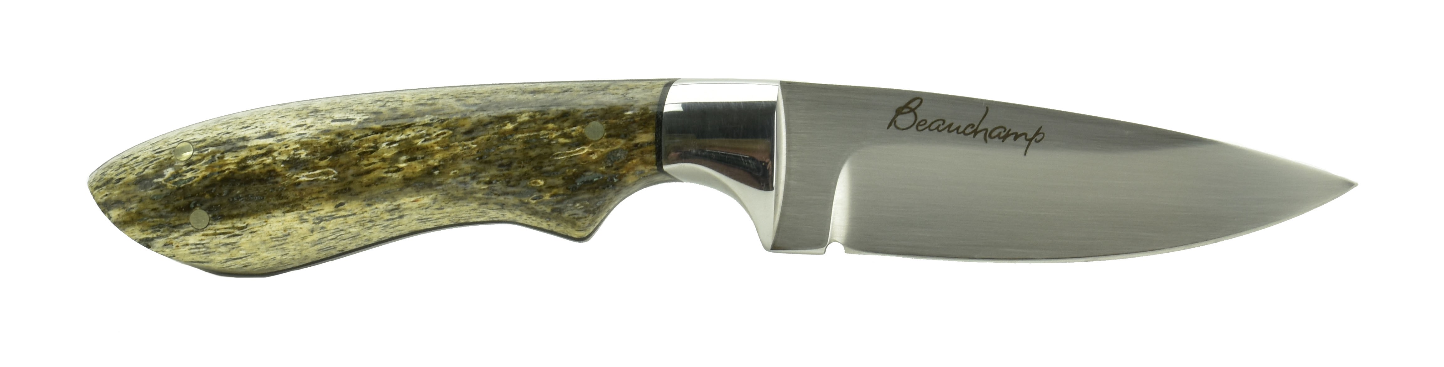 Gaetan Beauchamp Custom Knife with Bone Handle and Sheath (K1985 ...