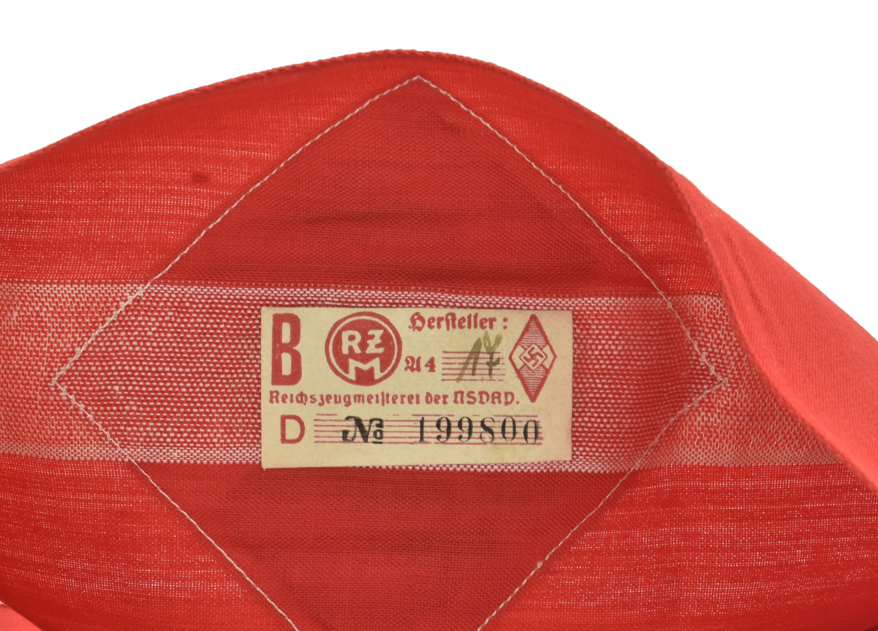 Hitler Youth Armband with RZM Paper Tag (MM1213) - Collector’s Firearms