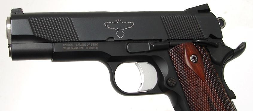 Smith & Wesson 1911 PD .45 ACP caliber pistol. Special gunsite model on ...