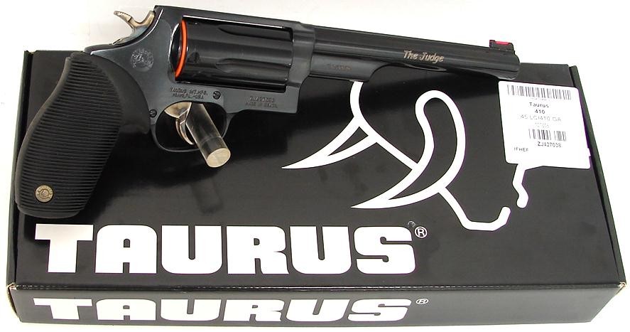 Taurus 410 .45 LC/410 gauge revolver. The Judge with 6 1/2 barrel and ...