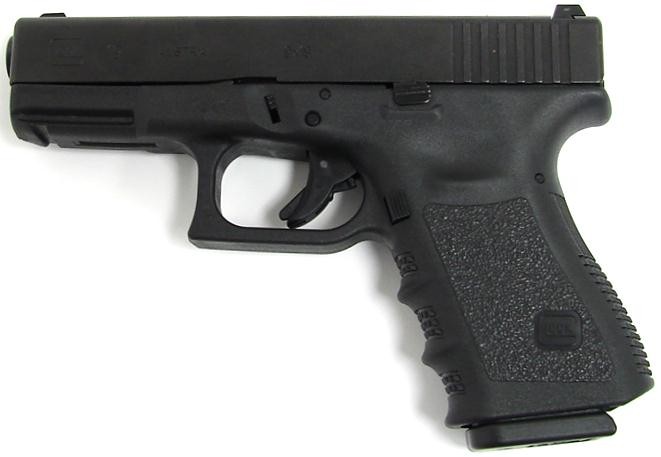 Glock 19 9mm Para caliber pistol. Compact model. One of Glock s most ...