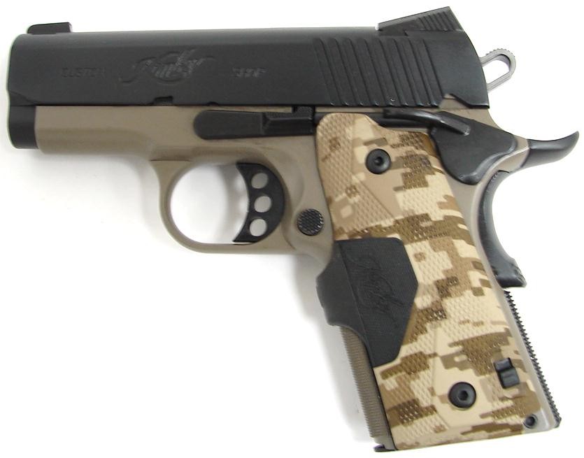 Kimber Ultra Covert II .45 ACP caliber pistol with desert tan frame ...