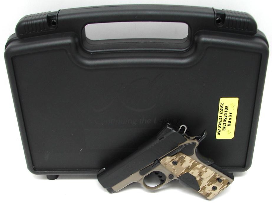 Kimber Ultra Covert II .45 ACP caliber pistol with desert tan frame ...