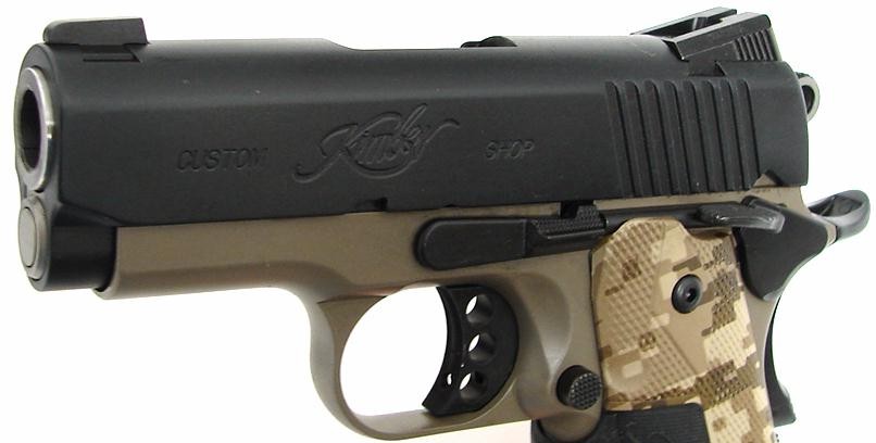 Kimber Ultra Covert II .45 ACP caliber pistol with desert tan frame ...
