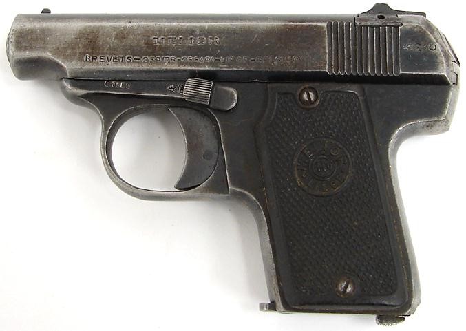 Melior Of Belgium .25 Auto caliber pistol. Belgian made in the 1930 s ...