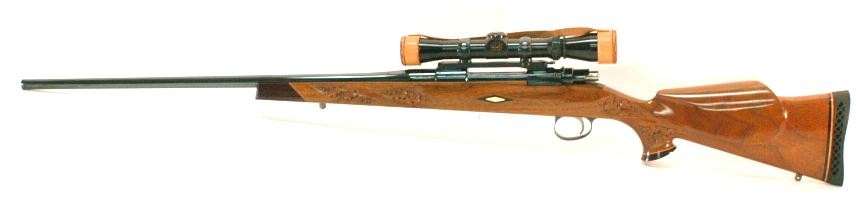 Winslow Arms Mark V 30-06 Sprg caliber rifle. Custom rifle with carved ...