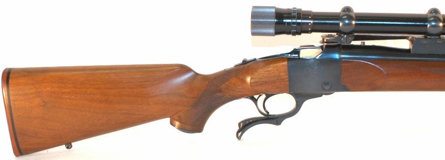 Ruger No 1 .30-06 caliber rifle. Early model with Bal-Var scope and ...
