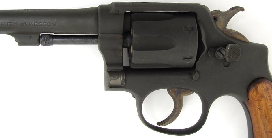 Smith & Wesson Victory .38 S&W caliber revolver. WWII British model in ...