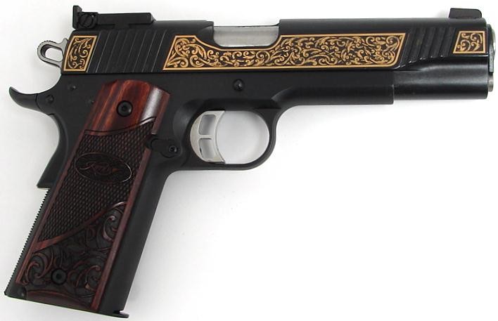 Kimber Diamond Grade .45 ACP caliber pistol. Special edition engraved ...