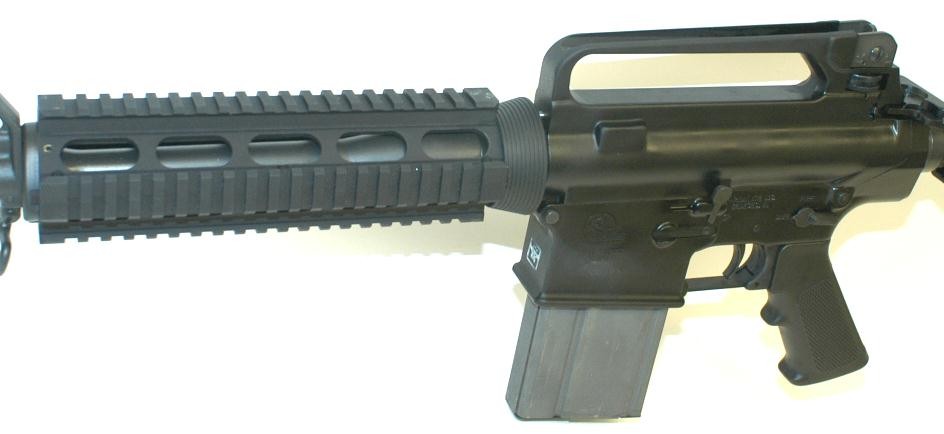 Armalite AR-10A2 .308 Win caliber rifle. M4 carbine with factory quad ...