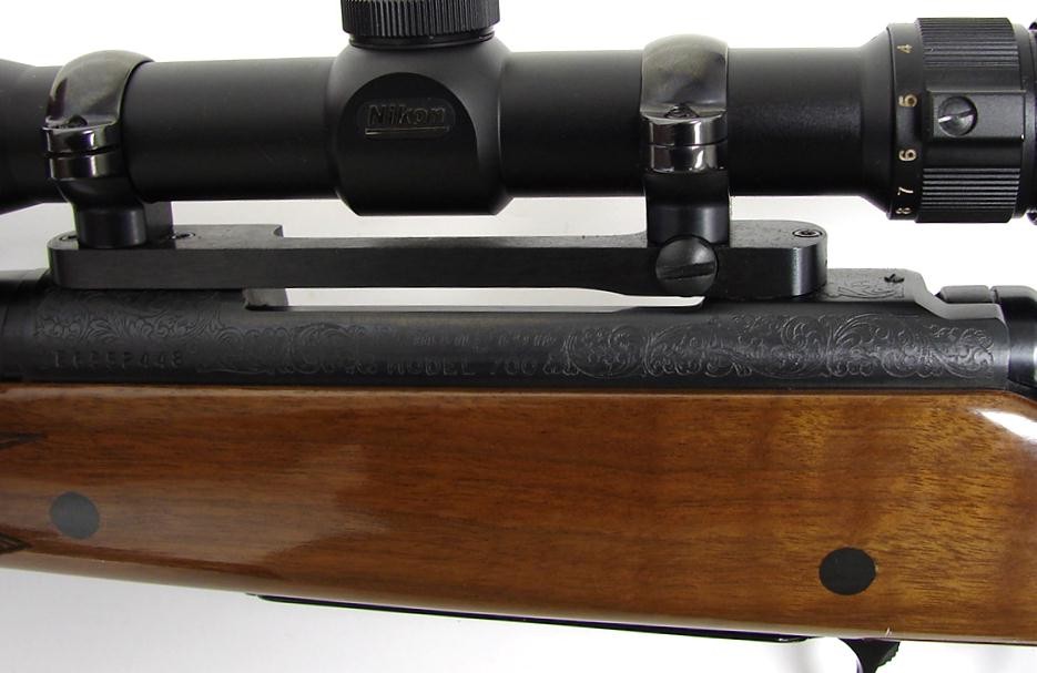 Remington 700 BDL .300 Ultra Magnum caliber rifle with engraved ...