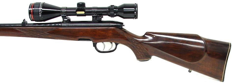 Steyr SL .223 Rem caliber rifle. Sporter model with double set triggers ...