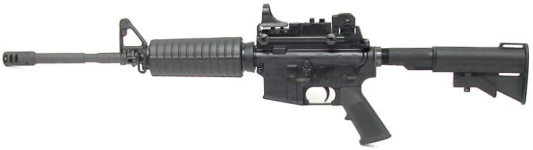 Colt Match Target M4 .223 Rem caliber M4 carbine with C-More red dot ...