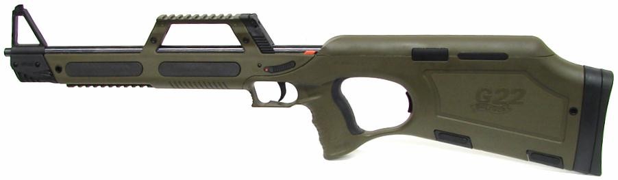 Walther G22 .22 LR caliber rifle. OD green model with laser sight. New ...