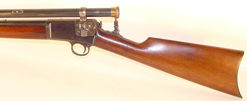 Winchester 1903 22 Winchester Auto caliber rifle with unusual scope ...