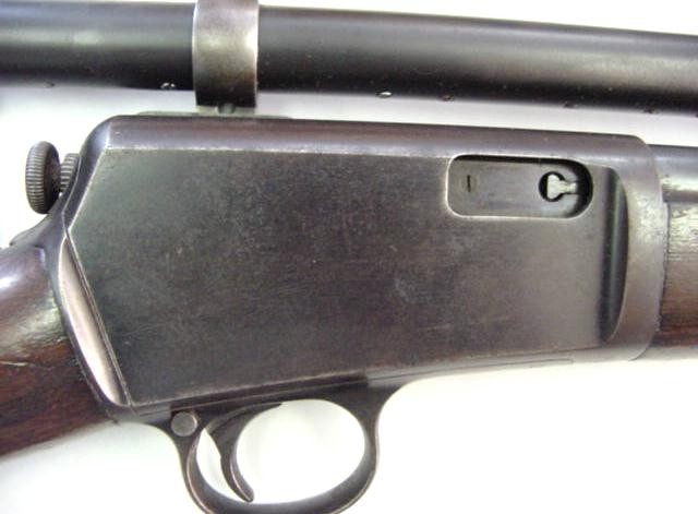 Winchester 1903 22 Winchester Auto caliber rifle with unusual scope ...