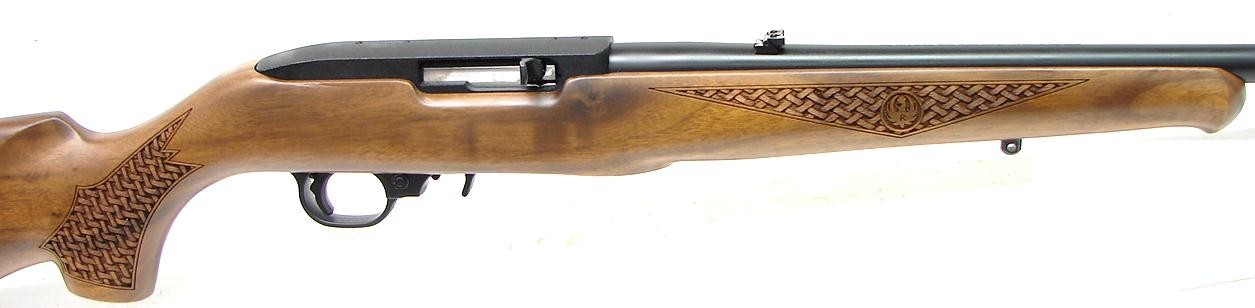 Ruger 10/22 carbine .22LR caliber rifle. Deluxe model with basket weave ...