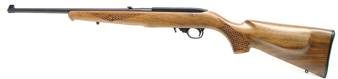Ruger 10/22 carbine .22LR caliber rifle. Deluxe model with basket weave ...