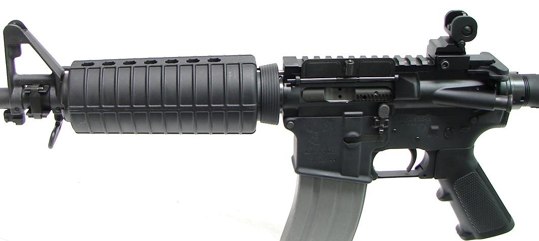 Stag Arms Stag-15 .223 Rem. caliber rifle. Left-handed model with flip ...