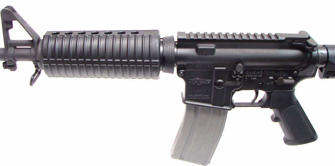 CMMG 4SA 6.8 mm caliber rifle. M4 type carbine with 16" 6.8 spc. barrel ...