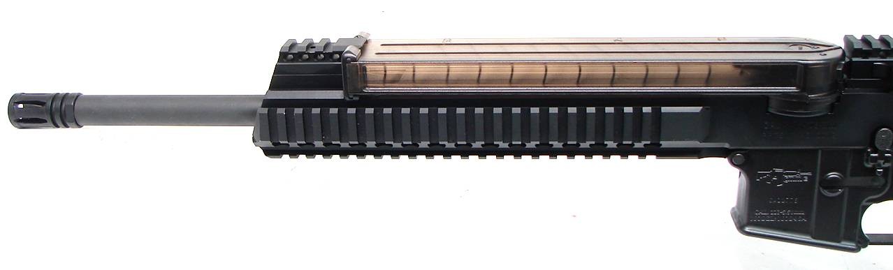 CMMG Inc. 4SA 5.7x28 MM caliber rifle. M4 type carbine with 5.7 upper ...