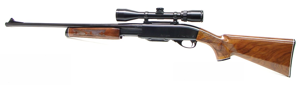 Remington 7600 .270 Win caliber rifle. Slide action deer rifle with ...