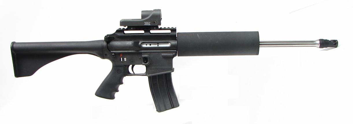 Bushmaster Carbon-15 5.56 caliber rifle. Lightweight carbon fiber upper ...