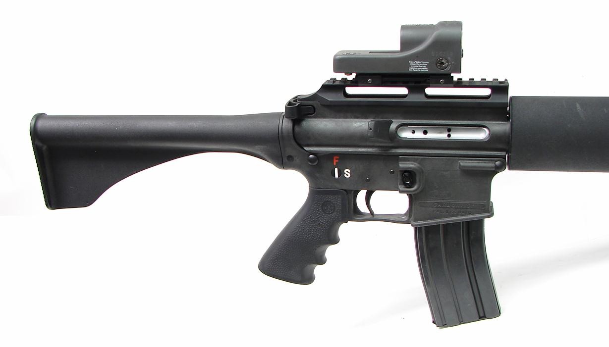 Bushmaster Carbon-15 5.56 caliber rifle. Lightweight carbon fiber upper ...