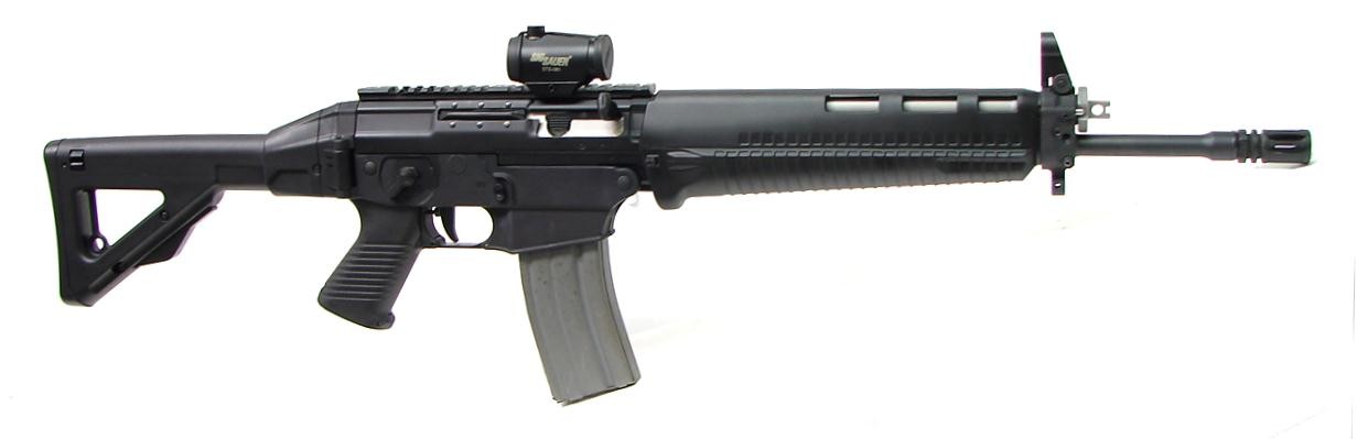 Sig Sauer 556 5.56 Nato caliber rifle. Like new classic model with Red ...