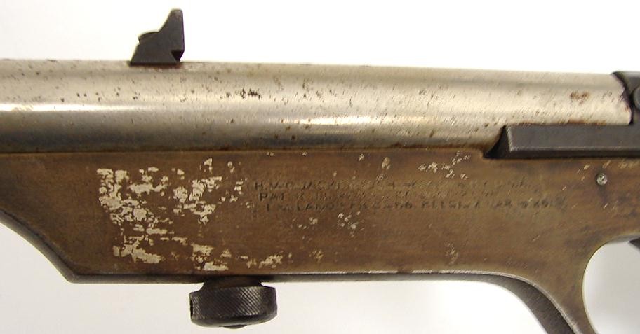 H.M. Quackenbush Safety Rifle .22 LR caliber rifle with 22 nickled ...