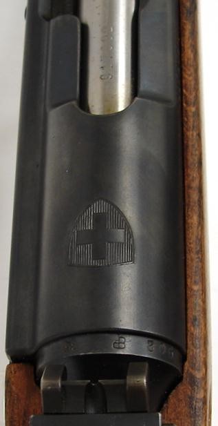 Swiss K31 7.5 x 55mm Swiss caliber rifle. WWII Swiss military rifle in ...