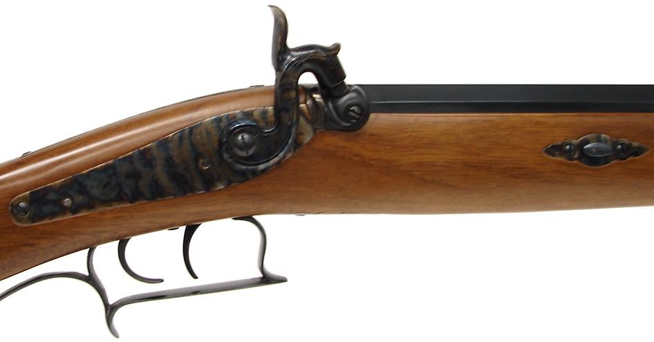 Pedersoli Tryon .50 caliber rifle with maple stock and case colored ...