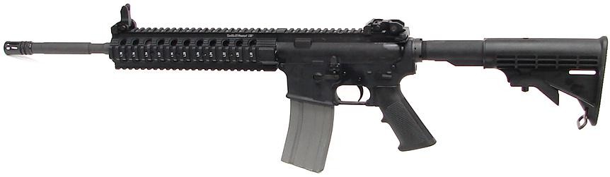 Smith & Wesson M&P-15 .223 Rem caliber rifle with 16 barrel, flip up ...
