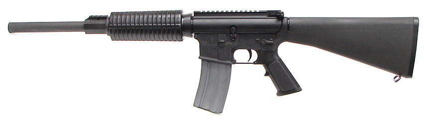 DPMS A-15 .223 Rem caliber rifle with 16 heavy barrel, flat top, two 30 ...