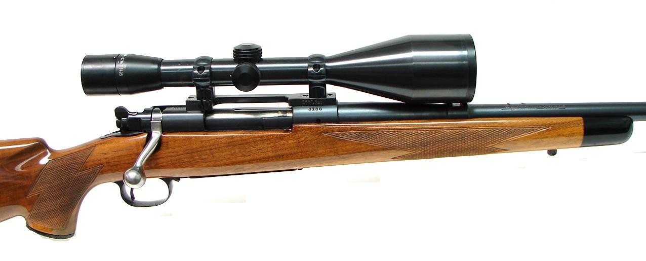 Winchester 70 .220 Swift caliber rifle. Early Pre-war model in scarce ...