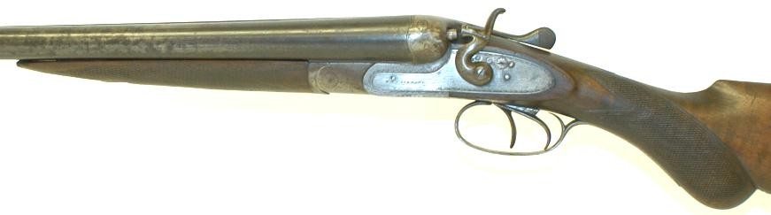 Wm. Cashmore 12 gauge hammer side by side shotgun. Low base shells or ...