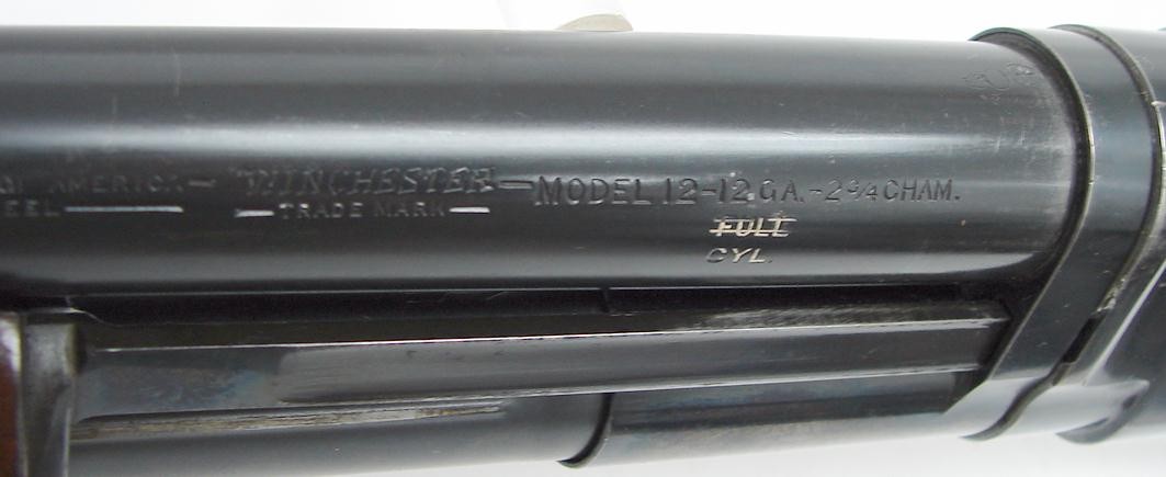 Winchester 12 12 gauge shotgun. U.S. military riot gun with unusual ...