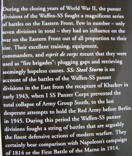 SS Steel Storm: Waffen-SS Panzer Battles on the Eastern Front 1943-1945 ...