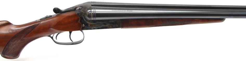 Merkel Side By Side 12 gauge shotgun. Boxlock field gun with scalloped ...