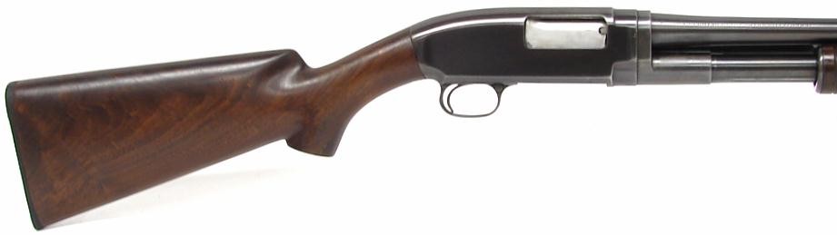 Winchester Model 12 - 28 gauge shotgun. Tang is marked 20, so gun is ...