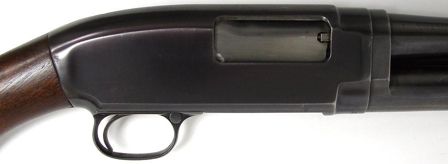 Winchester Model 12 - 28 gauge shotgun. Tang is marked 20, so gun is ...