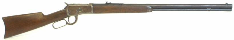 Winchester Model 1892 .25-20 caliber rifle with 75% blue on barrel and ...
