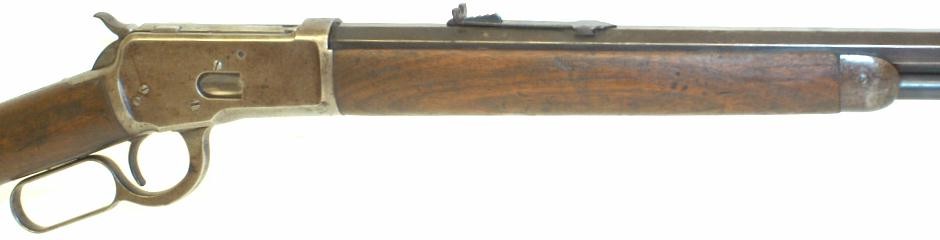 Winchester Model 1892 .25-20 caliber rifle with 75% blue on barrel and ...