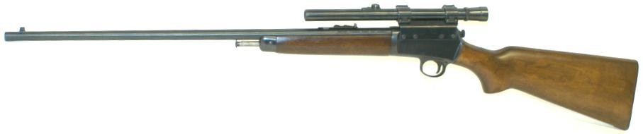 Winchester Model 63 .22 LR caliber rifle. Classic semi-auto with period ...