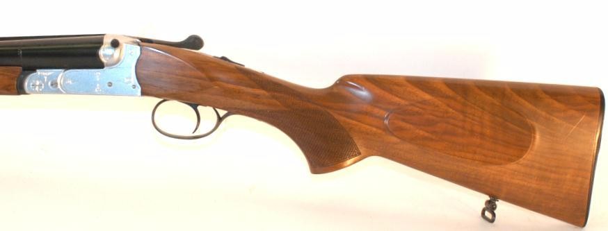 Huglu Side by Side 20 gauge shotgun with side clips, carved stock ...