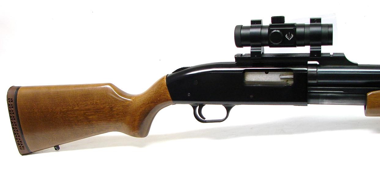 Mossberg 500A 12 GA shotgun. Pump action slug gun with fully rifled ...