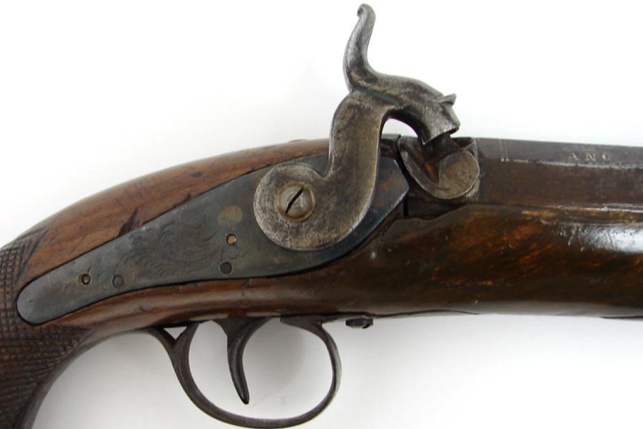 Spanish Percussion pistol by Jose Beistegui en Eibar ano 1855. All in ...