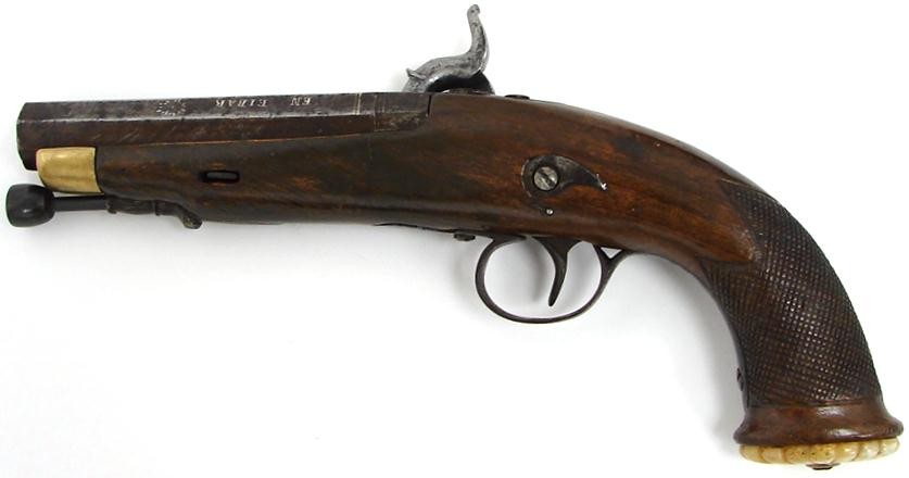 Spanish Percussion pistol by Jose Beistegui en Eibar ano 1855. All in ...