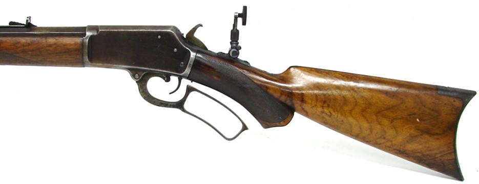 Marlin 1889 .32-20 caliber deluxe pistol grip rifle with tang sight, 25 ...